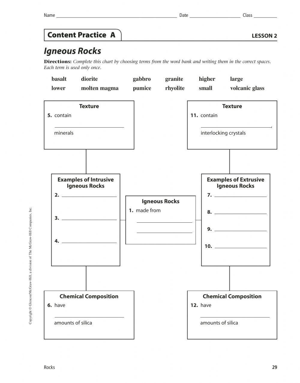 Igneous Rocks Worksheet Live Worksheets igneous-rocks-worksheet-live-worksheets