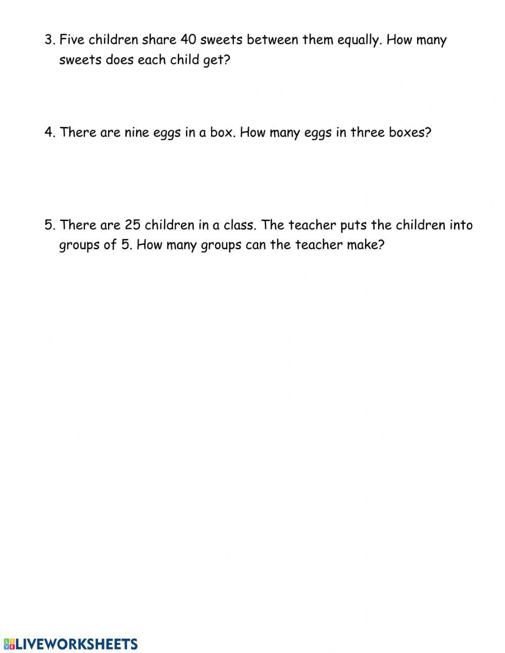 Activity sheet worksheet | Live Worksheets