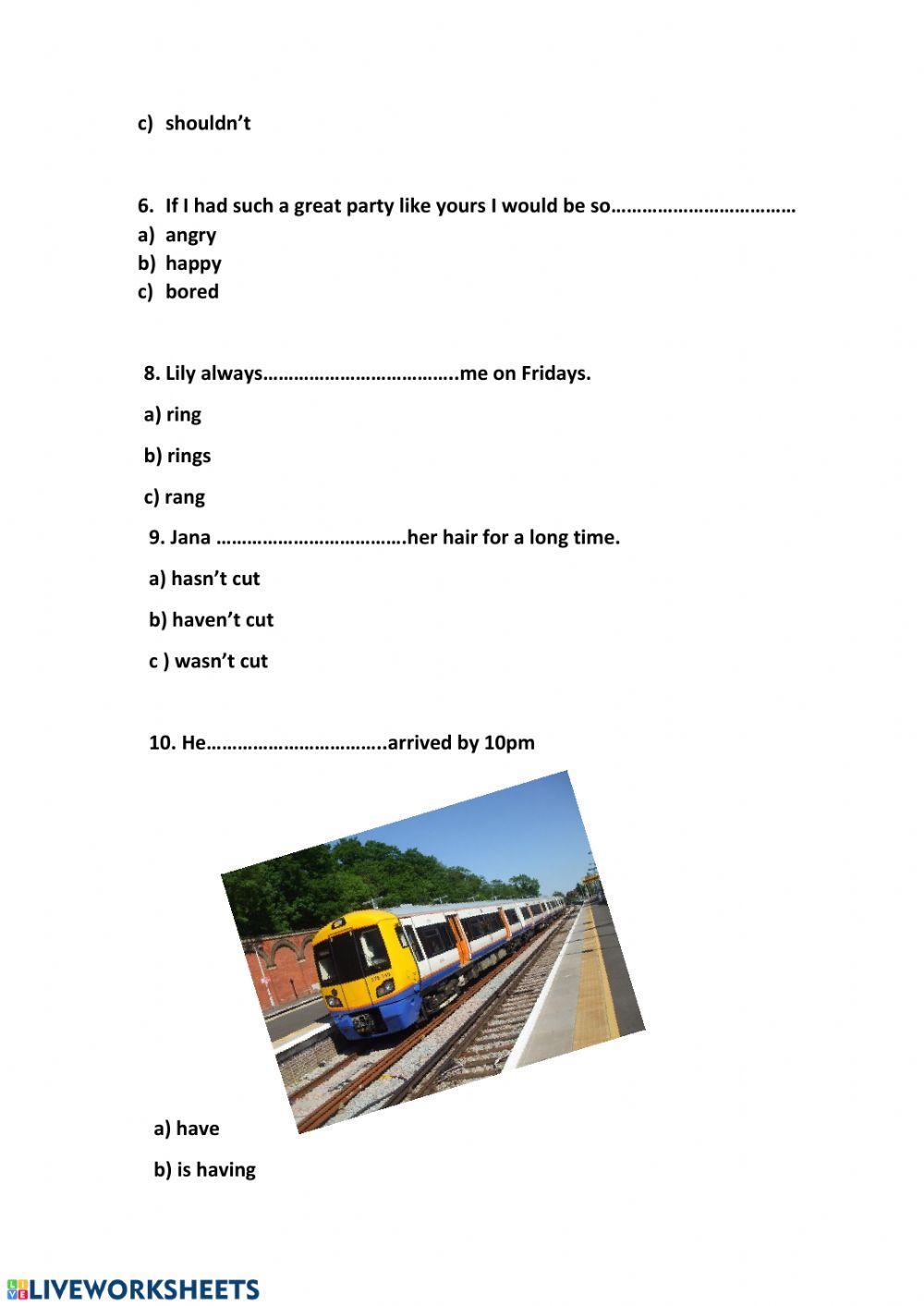 Grammar exercises worksheet | Live Worksheets