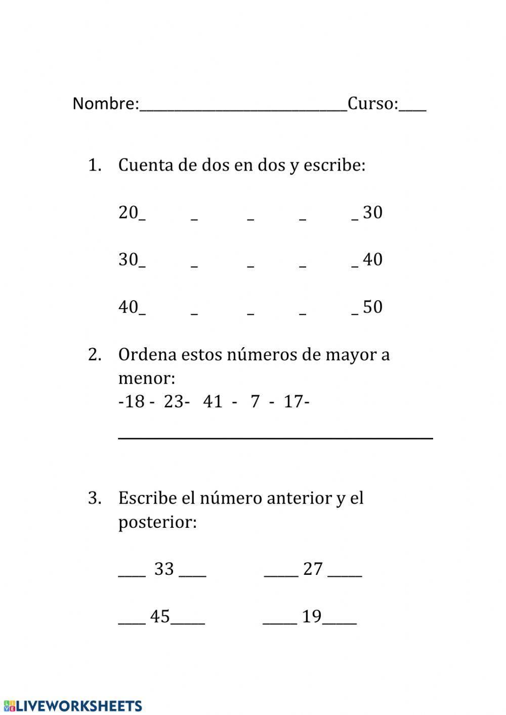 ANTES Y DESPUÉS (del Al 99) Worksheet Live Worksheets, 53% OFF ANTES Y DESPUÉS (del Al 99) Worksheet Live Worksheets, 53% OFF