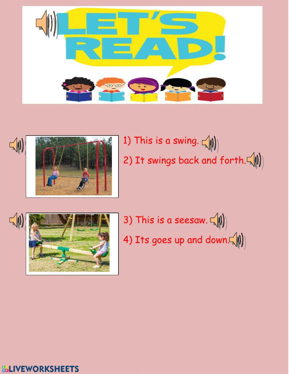 Playground interactive worksheet | Live Worksheets