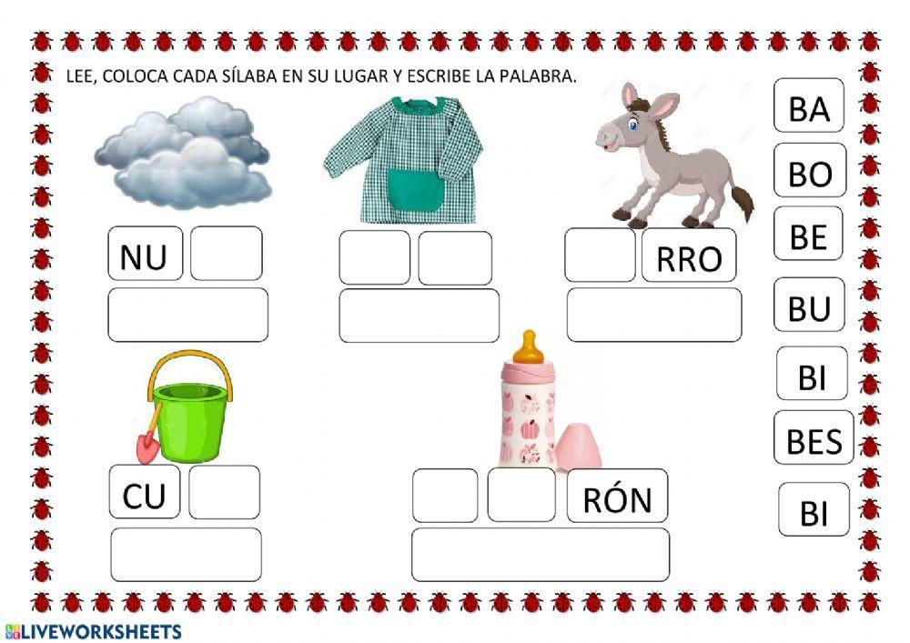 Letra b | Free Interactive Worksheets | 101602