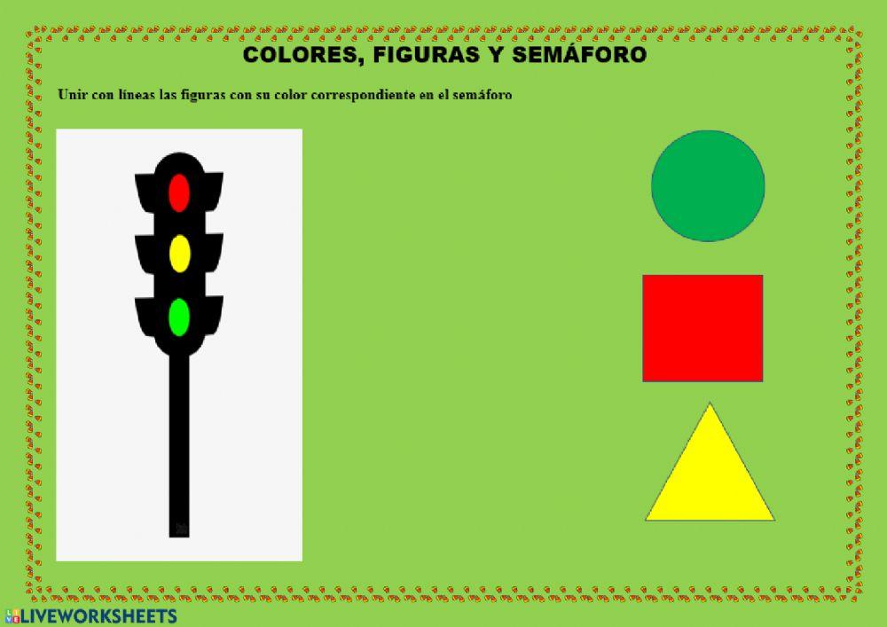 Semáforo y colores 2 worksheet | Live Worksheets