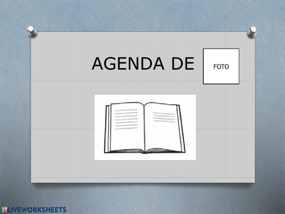 Agenda interactive worksheet | Live Worksheets
