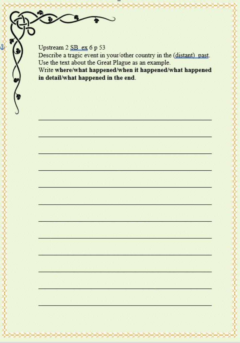 Creative writing interactive worksheet | Live Worksheets
