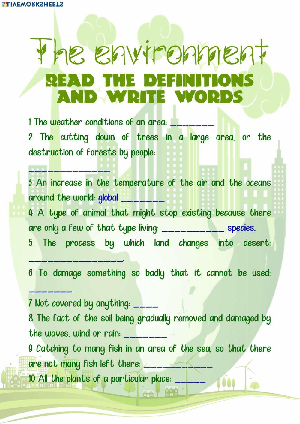 Natural sc the … | Free Interactive Worksheets | 103581