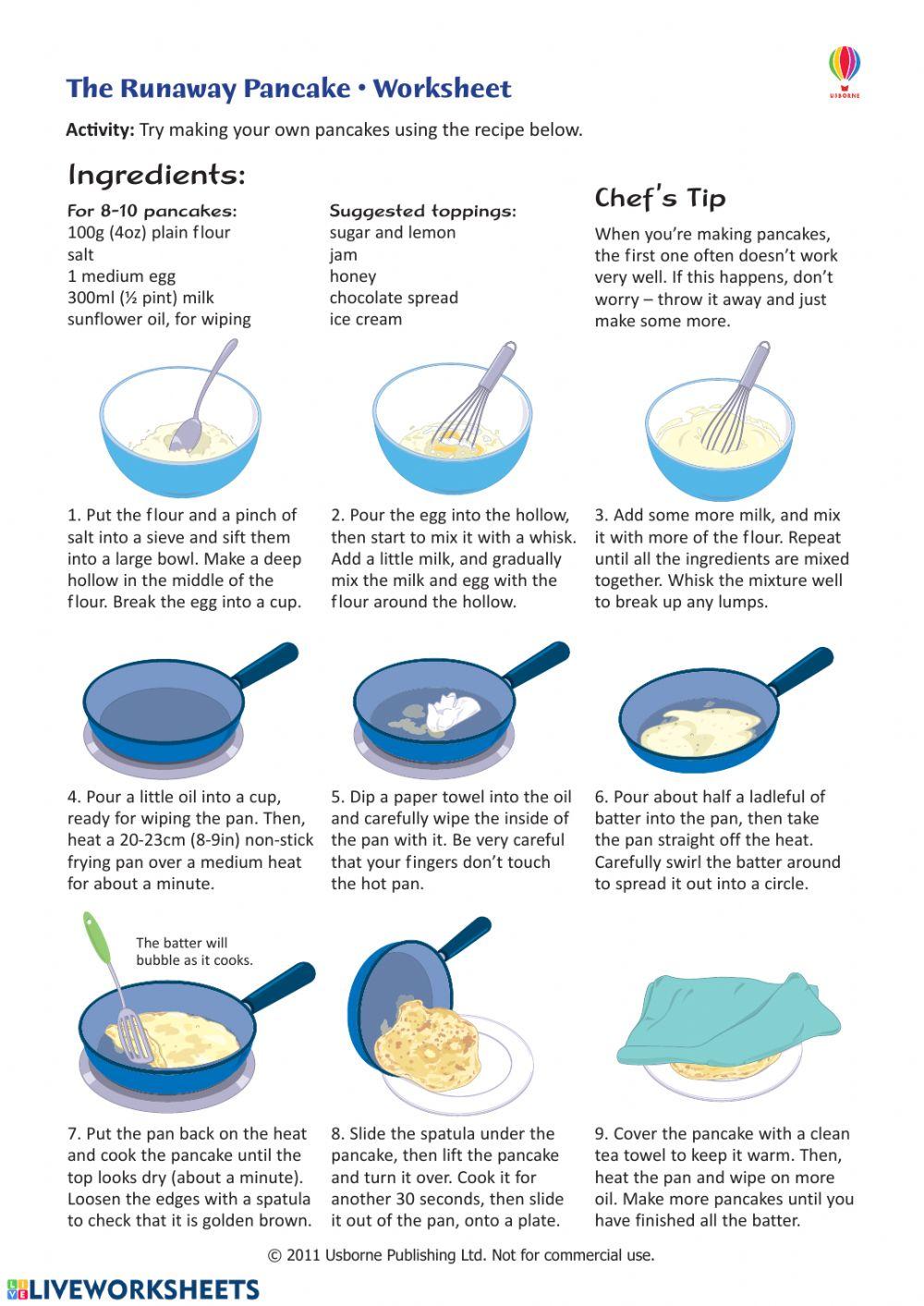 luliloza | The Runaway Pancake Worksheet 5482155