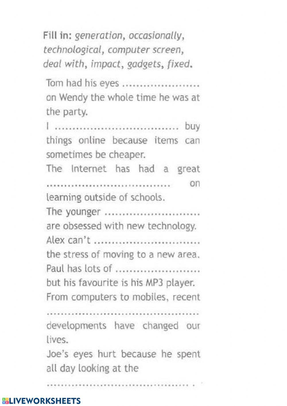 Spotl 8 Mod 7A+ worksheet | Live Worksheets