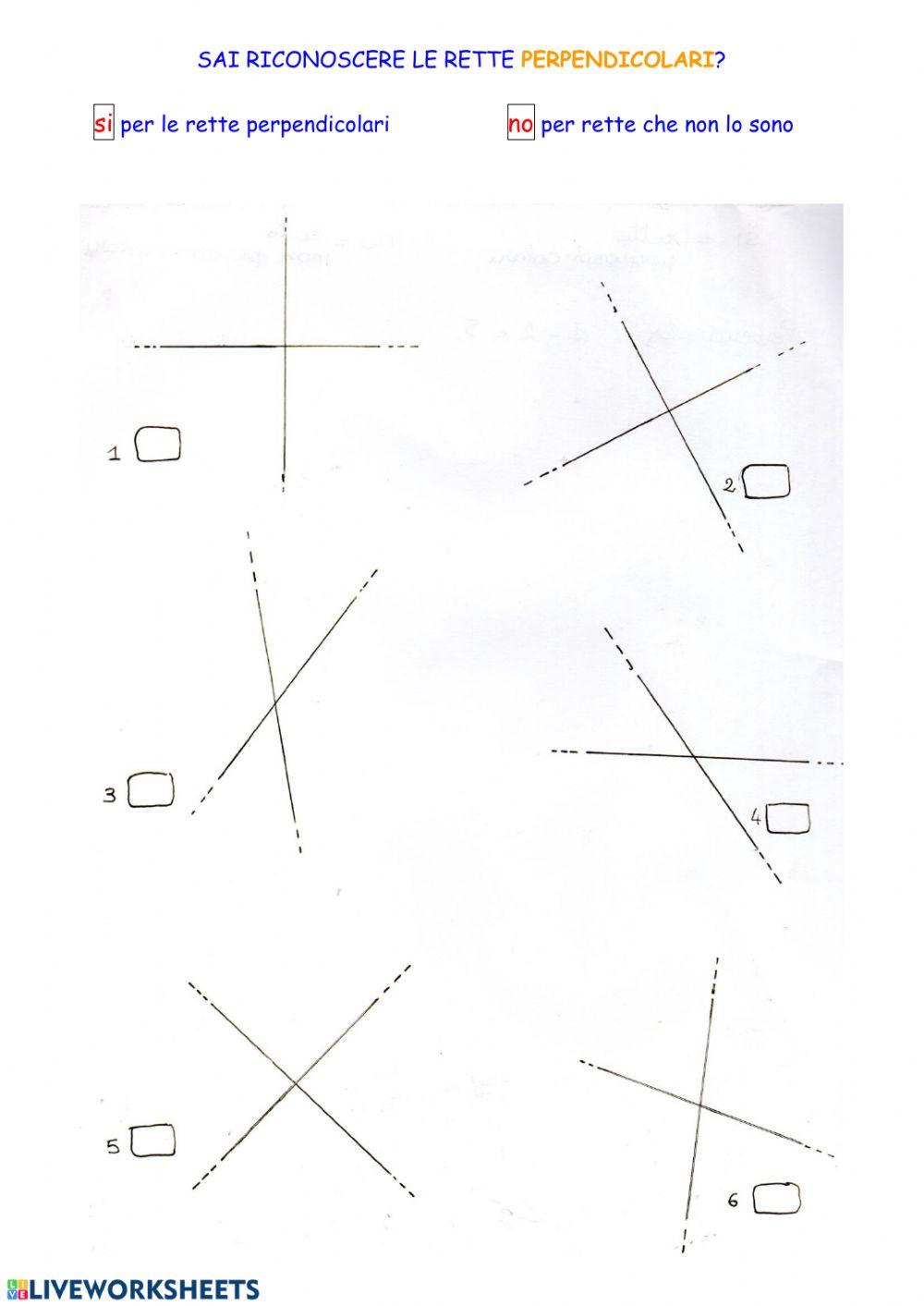 Scopri le rette perpendicolari 104762 | Antogolli | Live