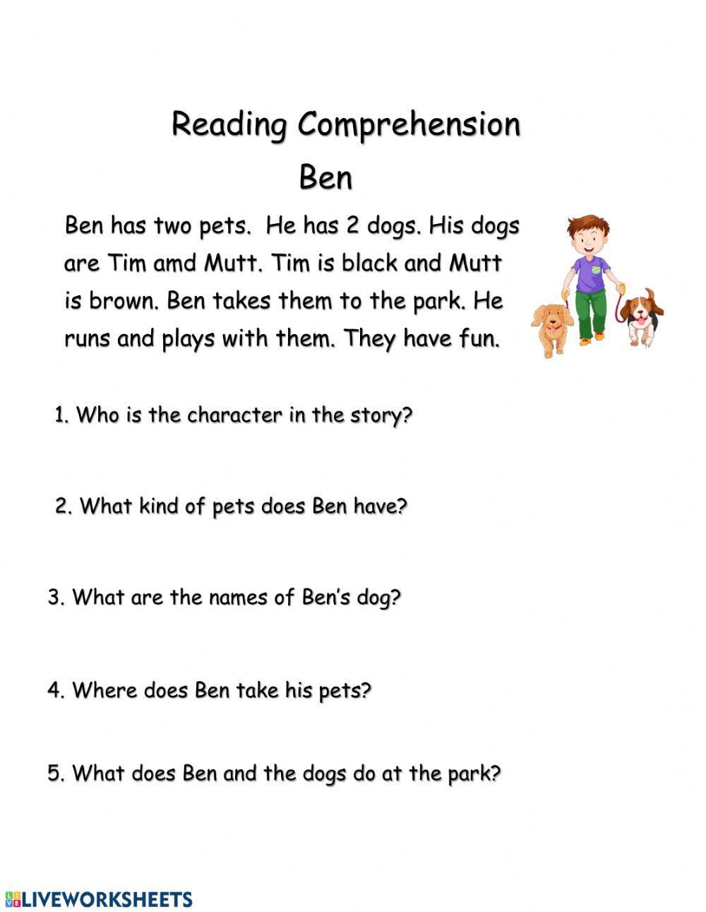 Reading Comprehension Exercise For Grade 1 Live Worksheets reading-comprehension-exercise-for-grade-1-live-worksheets