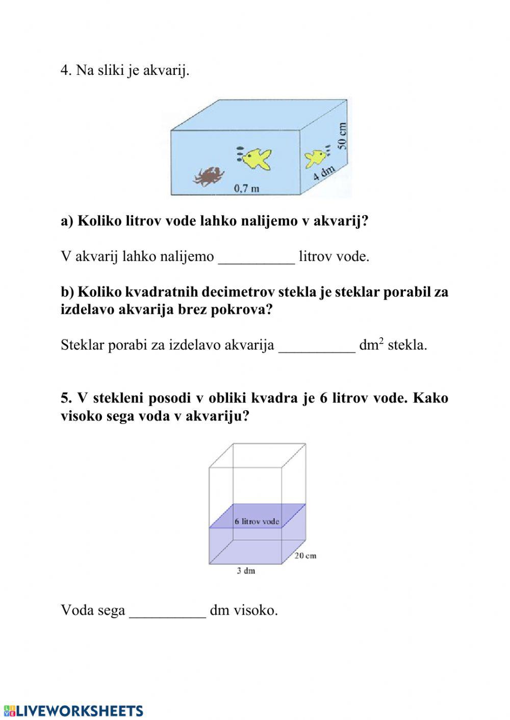 102541 | Prostornina | Barbara Kovač | LiveWorksheets
