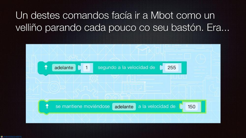 Mbot e bloques de programación2 worksheet | Live Worksheets