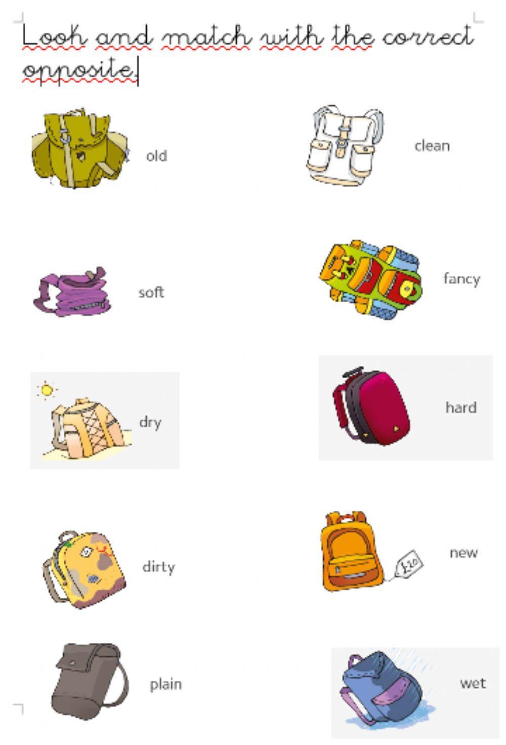 Look and match interactive worksheet | Live Worksheets