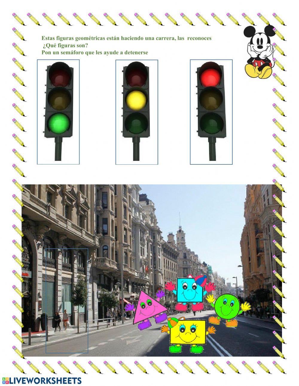 Semáforo 4 worksheet | Live Worksheets