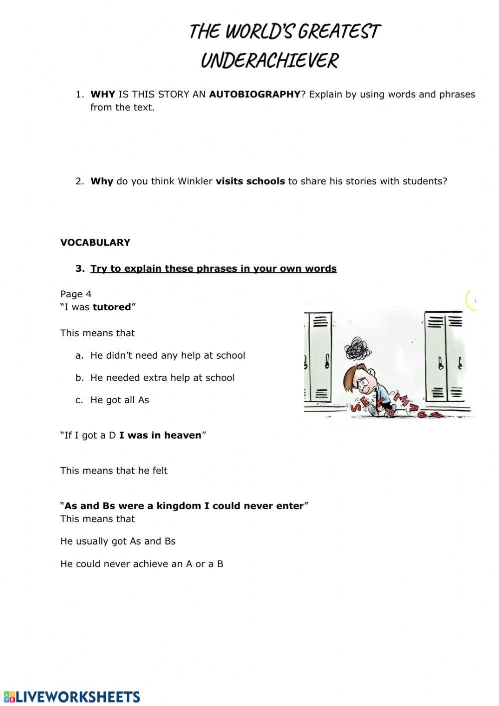 The World's Gre… | Free Interactive Worksheets | 108110