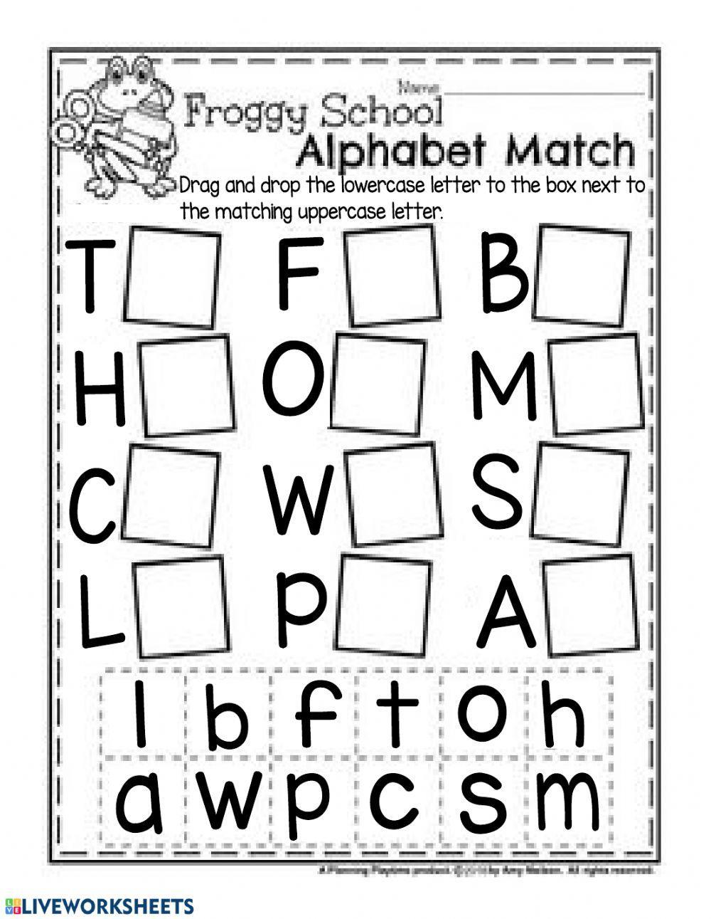 Letter Match activity | Live Worksheets
