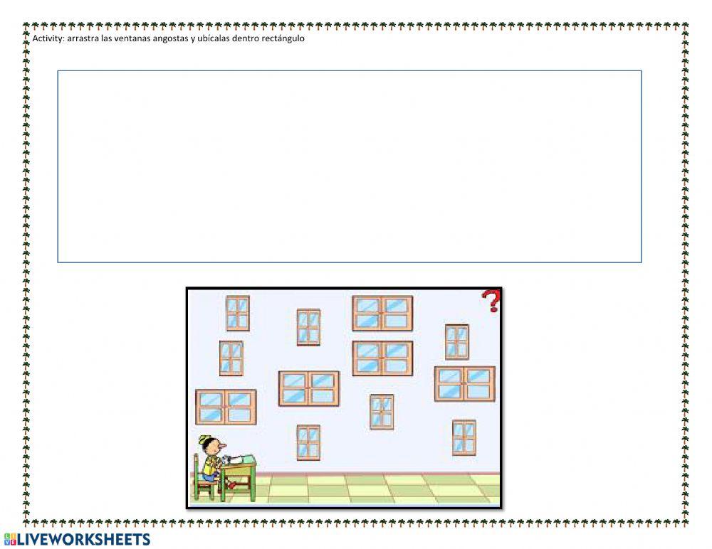 Nociones ancho … | Free Interactive Worksheets | 108876