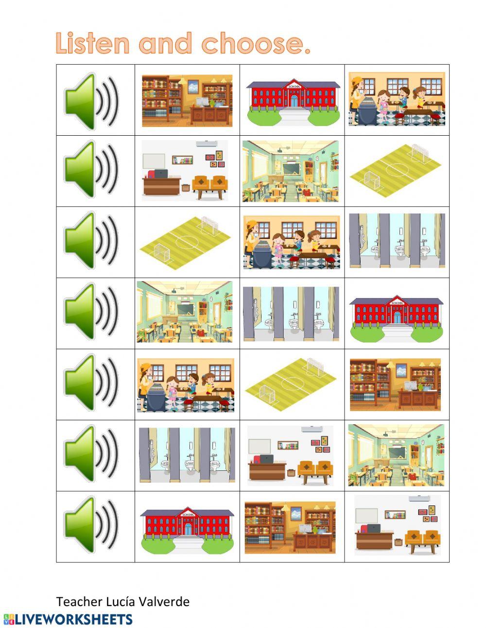 108994 | School places | lucyval34 | LiveWorksheets