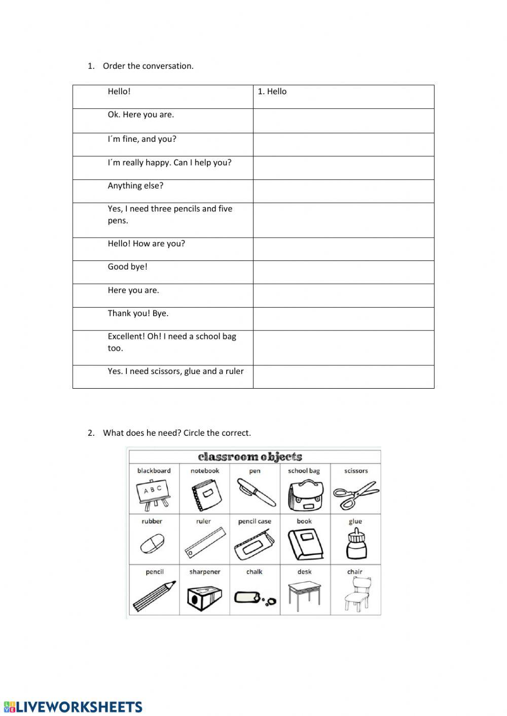 At the stationary worksheet | Live Worksheets