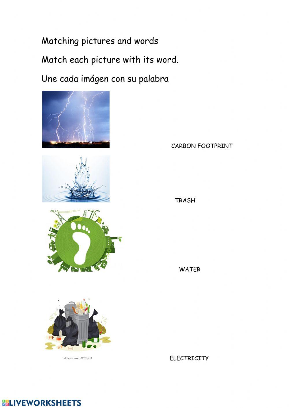 Vocabulario go green worksheet | Live Worksheets