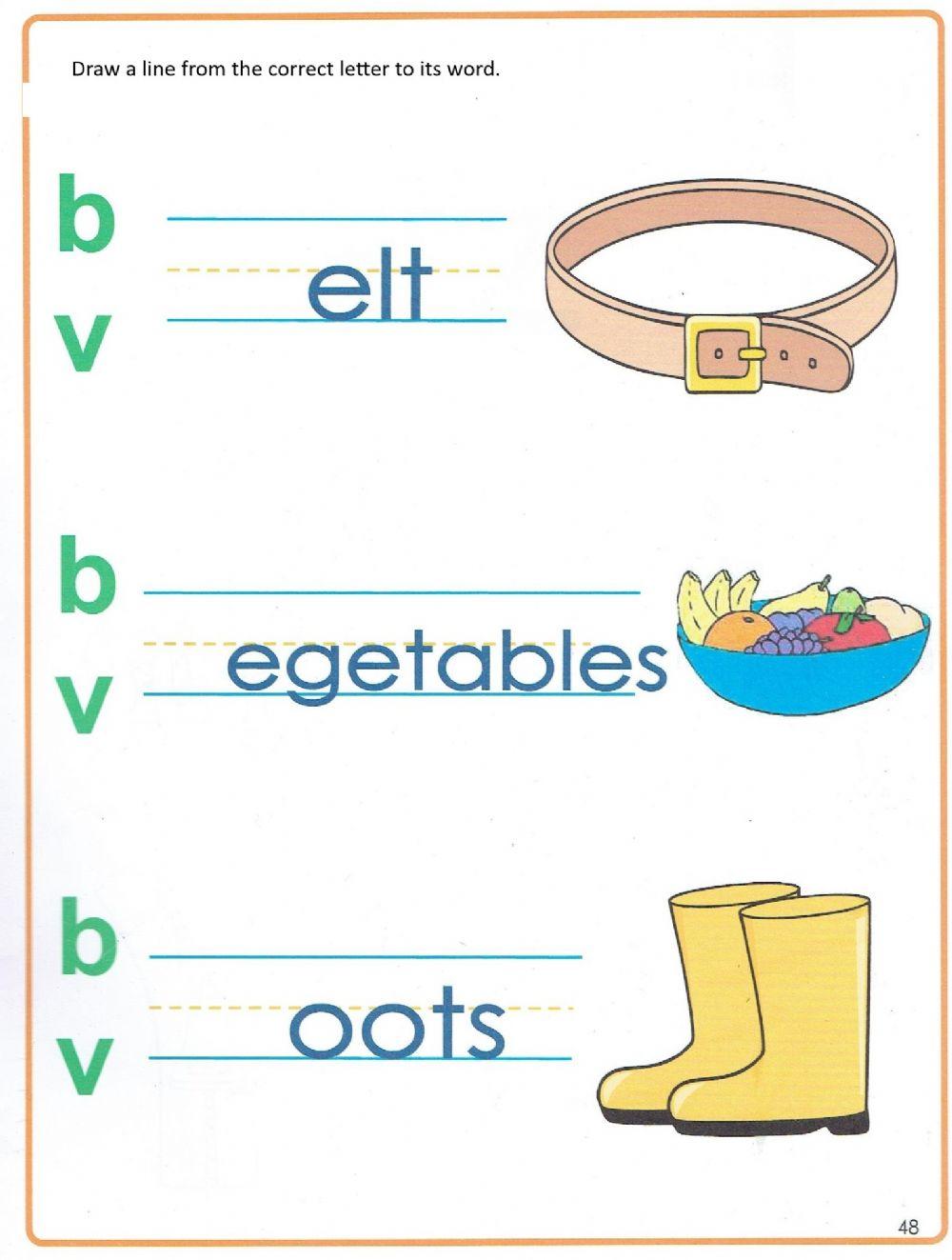 Letter B or V. online exercise for | Live Worksheets