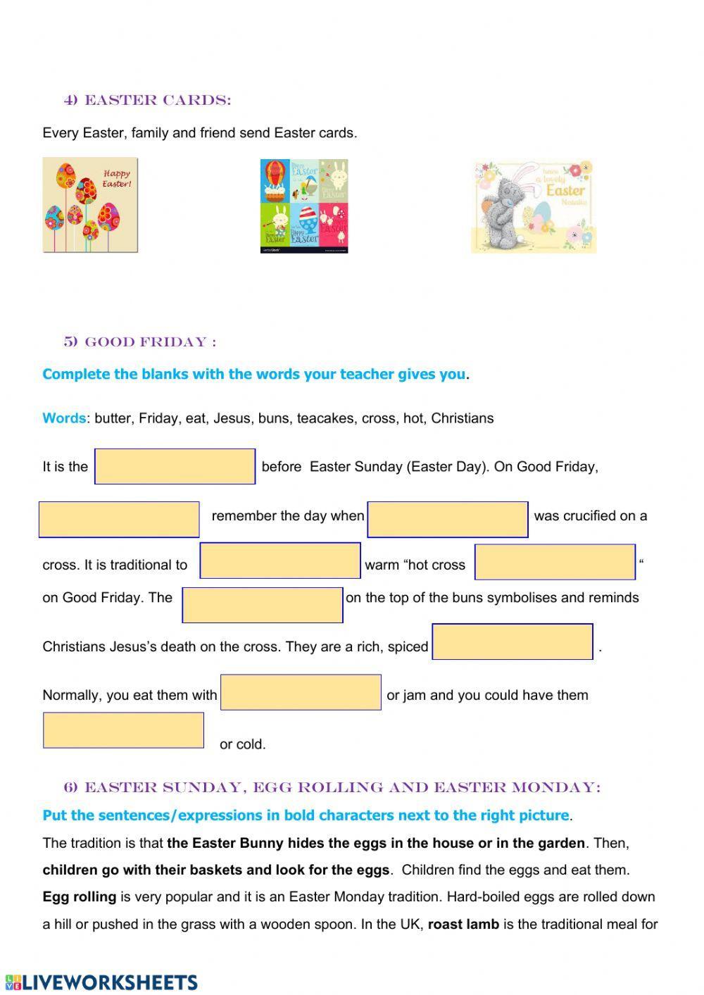 110569 | Easter | Pauline Salerno | LiveWorksheets