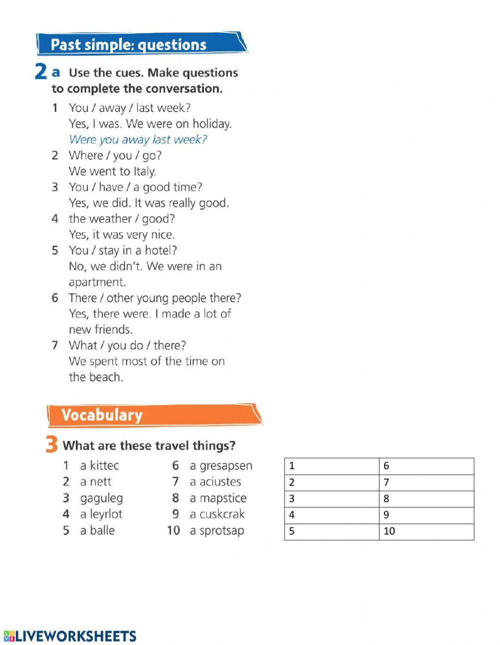 Project 2 - Uni… | Free Interactive Worksheets | 6409768