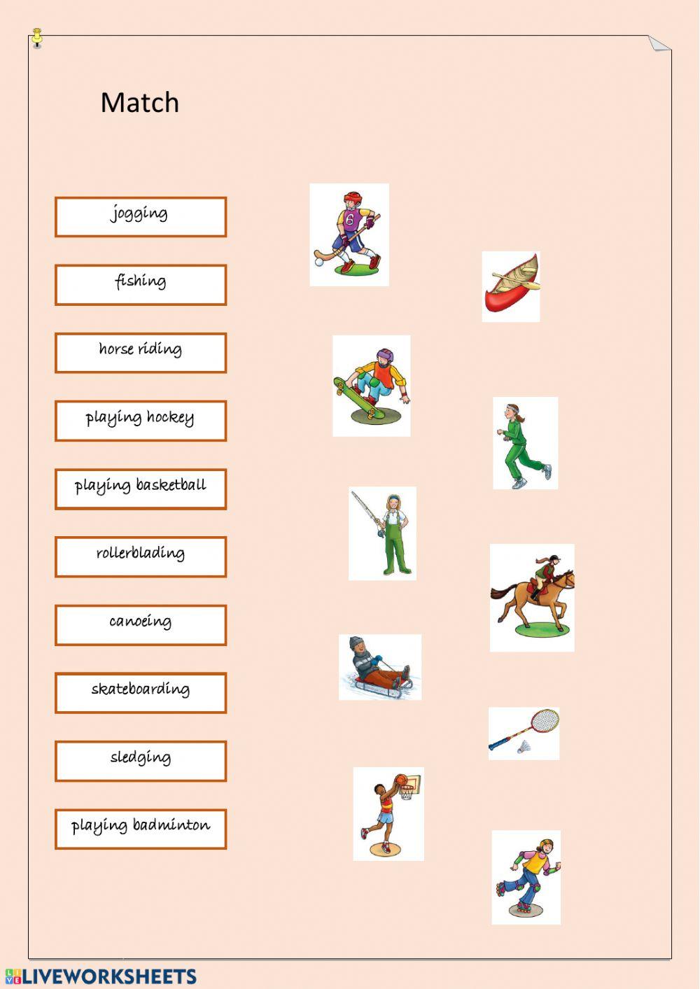 Pdf online worksheet: Actions | Live Worksheets