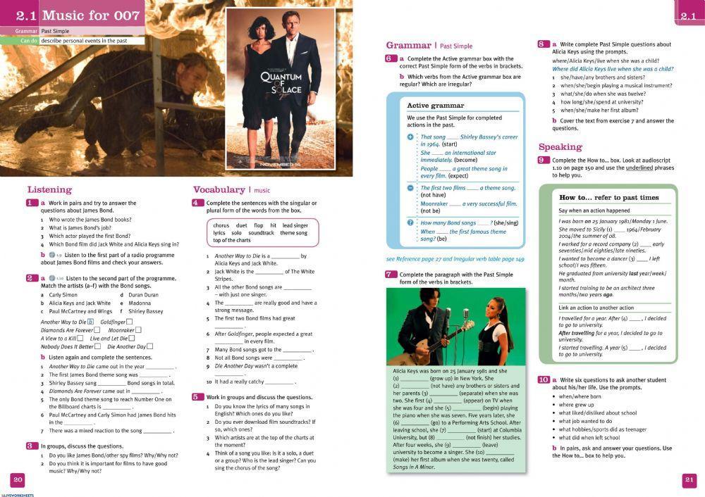 Unit 2 total english level 2 worksheet | Live Worksheets