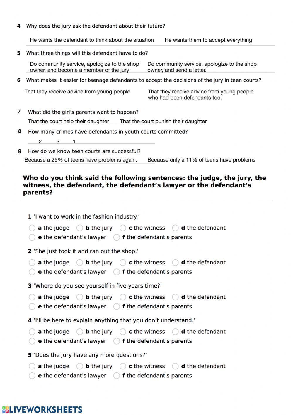 Reading Compreh… | Free Interactive Worksheets | 79477