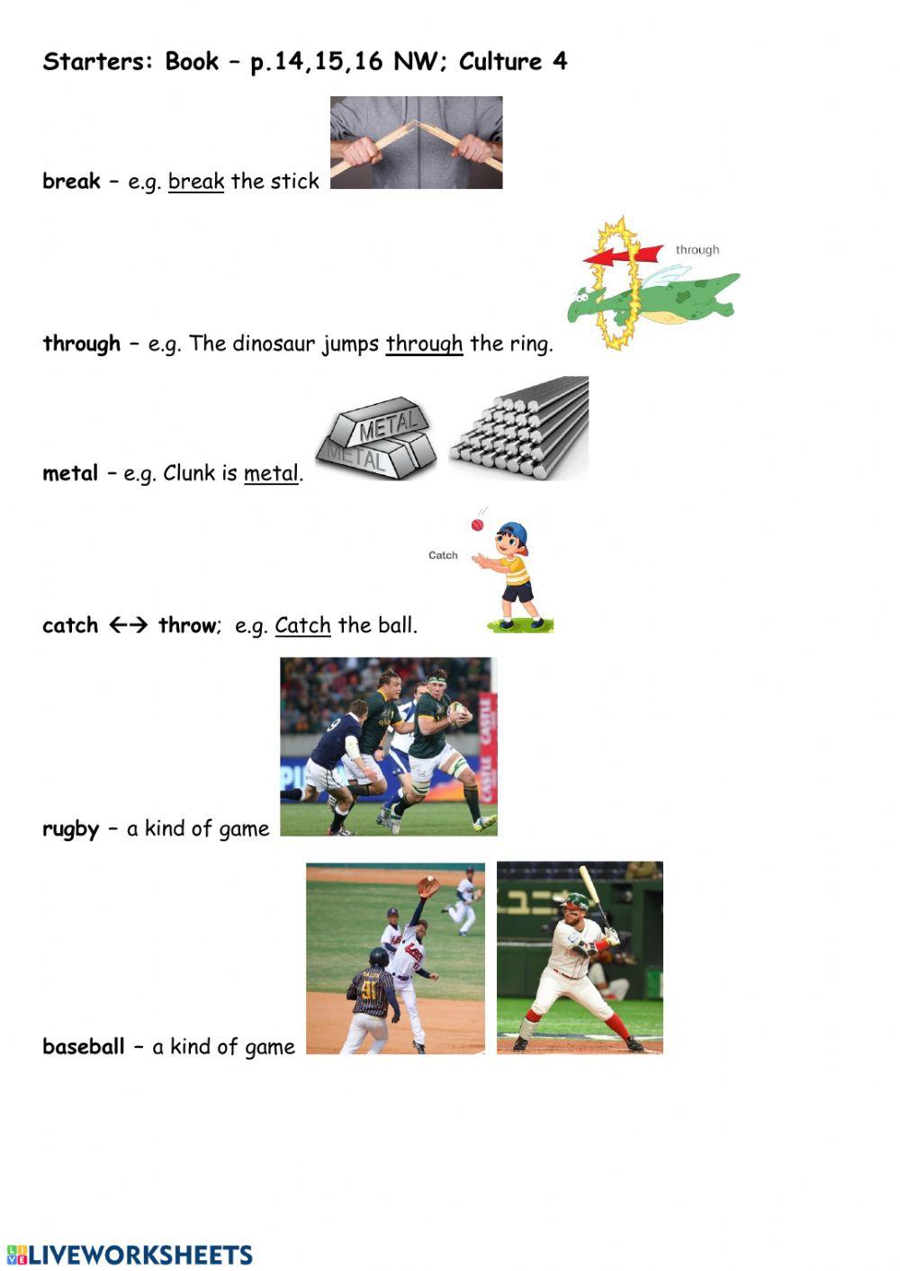 Sports free exercise | Live Worksheets
