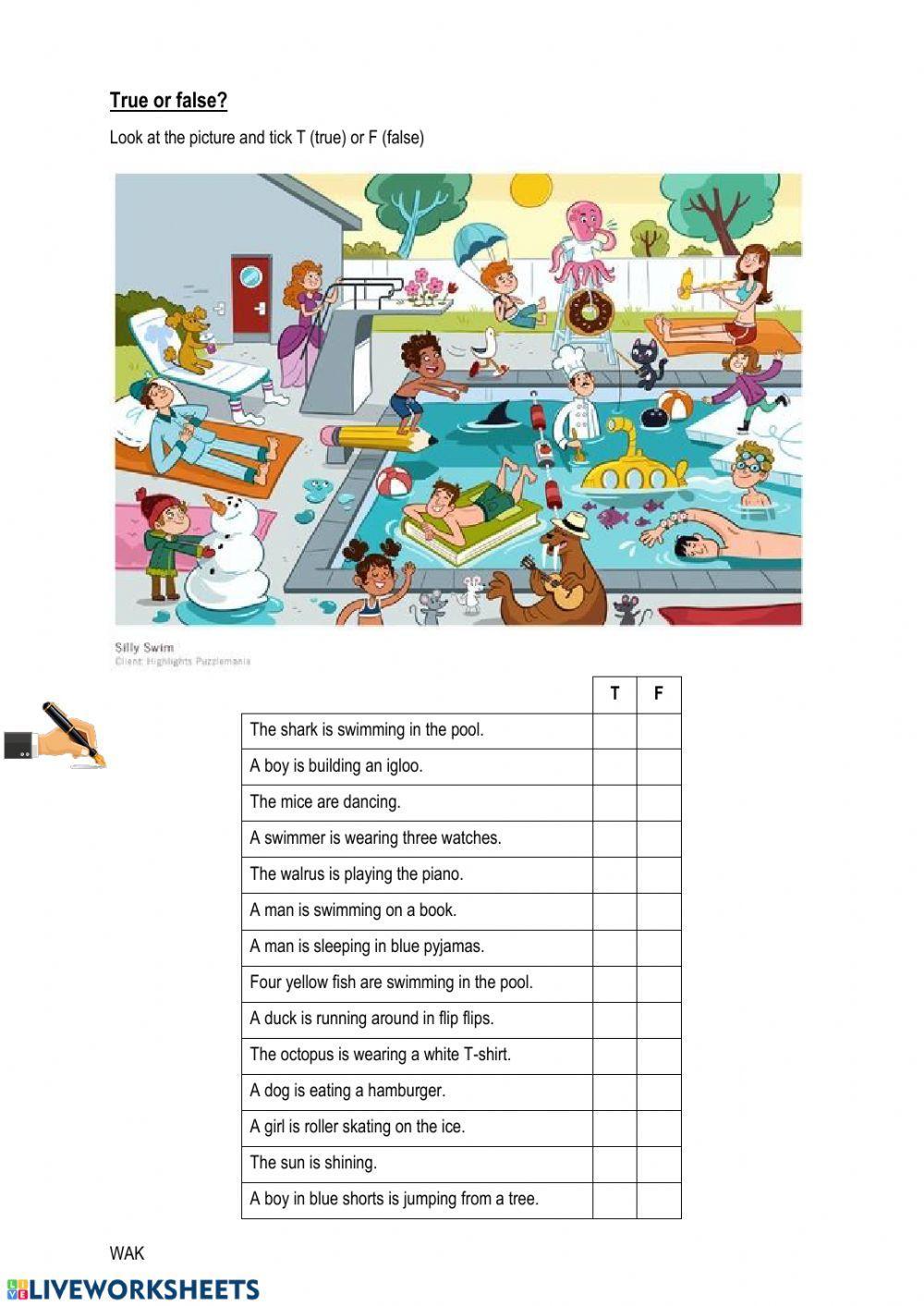 Present Continuous interactive activity for 5 | Live Worksheets