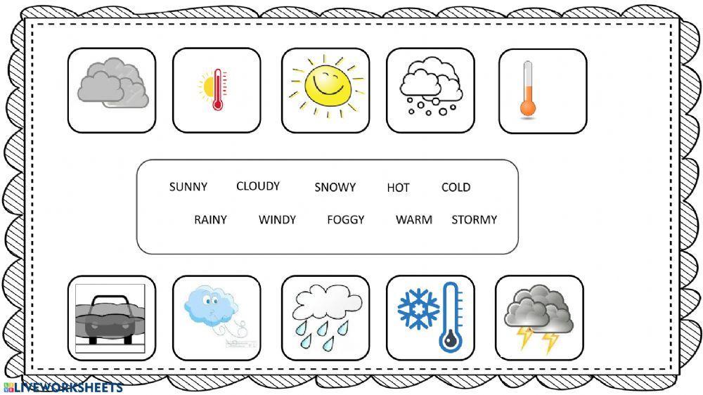 Weather 2 interactive worksheet | Live Worksheets