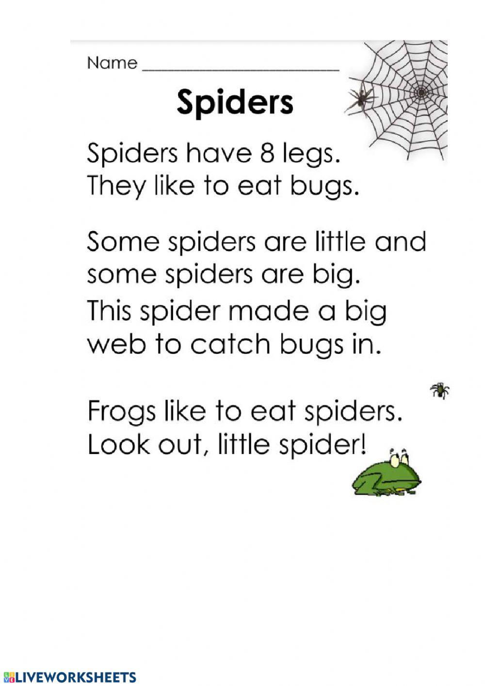 Reading level D interactive worksheet | Live Worksheets