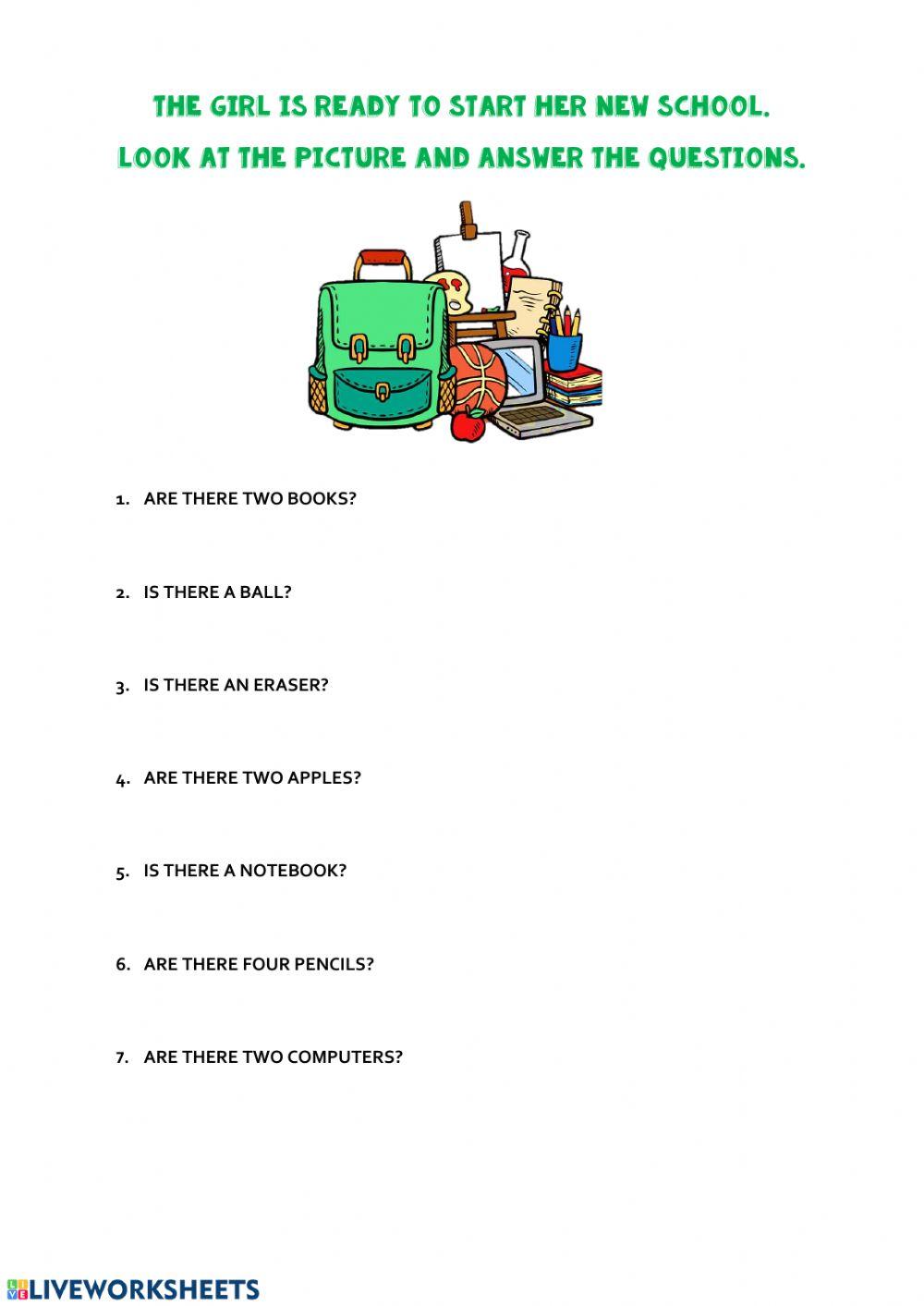 80368 | There is-there are - School objects | MissAmbar