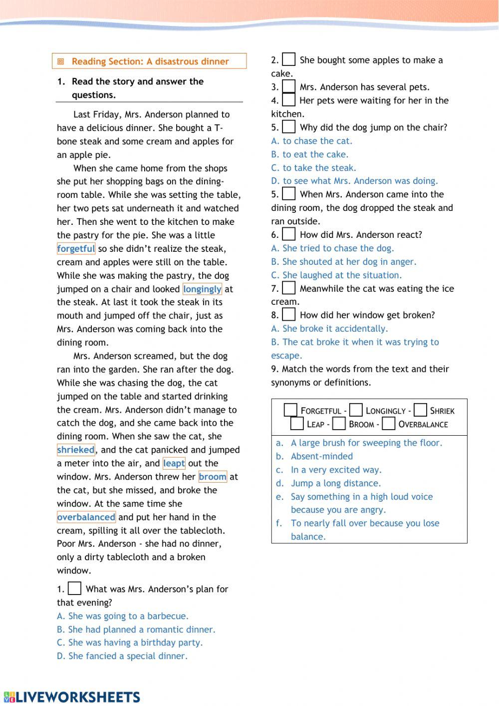 Rev Worksheets-9 worksheet | Live Worksheets