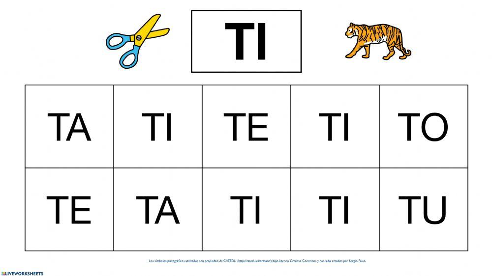 111465 | Sílabas t | aulacilmontgo | LiveWorksheets