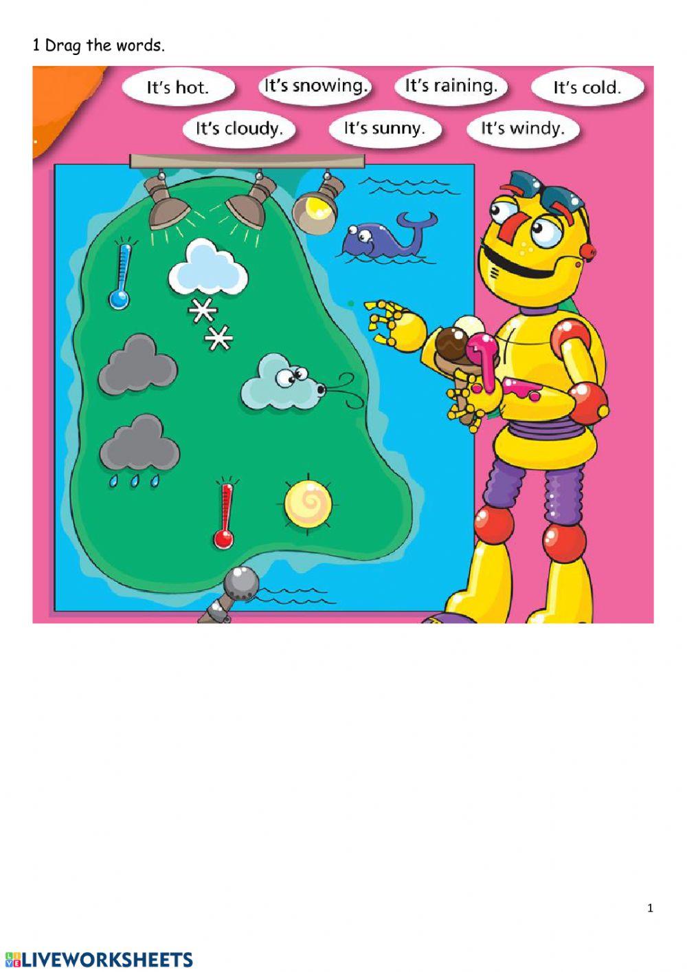 Weather Worksheet For Segundo Live Worksheets weather-worksheet-for-segundo-live-worksheets
