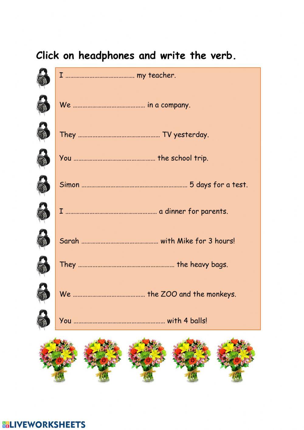 112790 | Regular verbs listen | greatKristyna