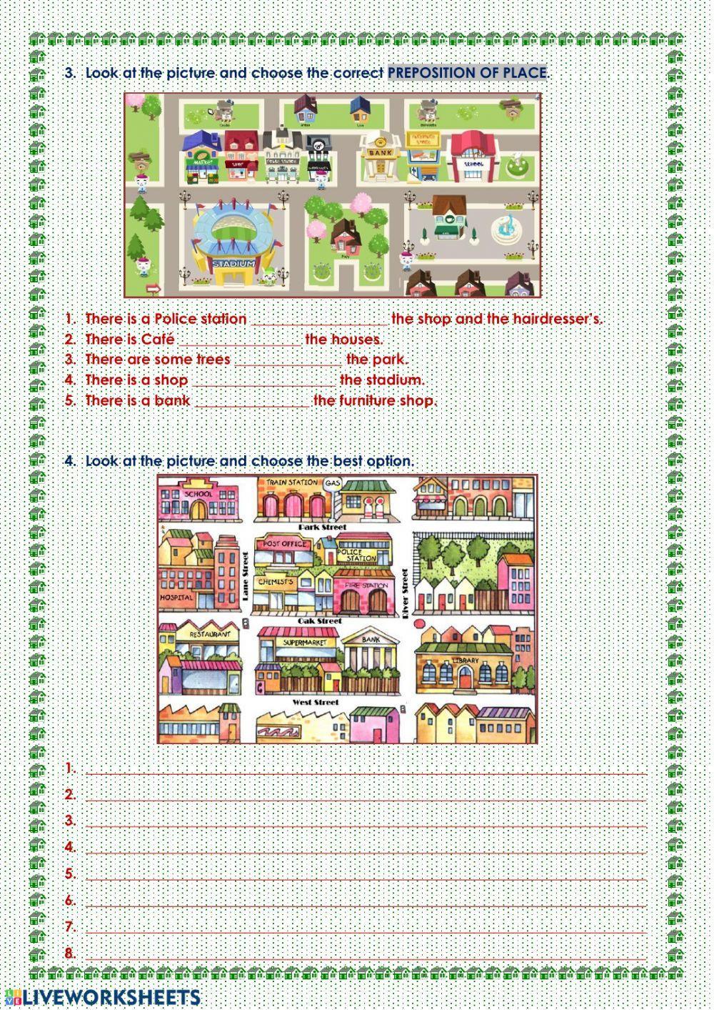 City description | Free Interactive Worksheets | 112901