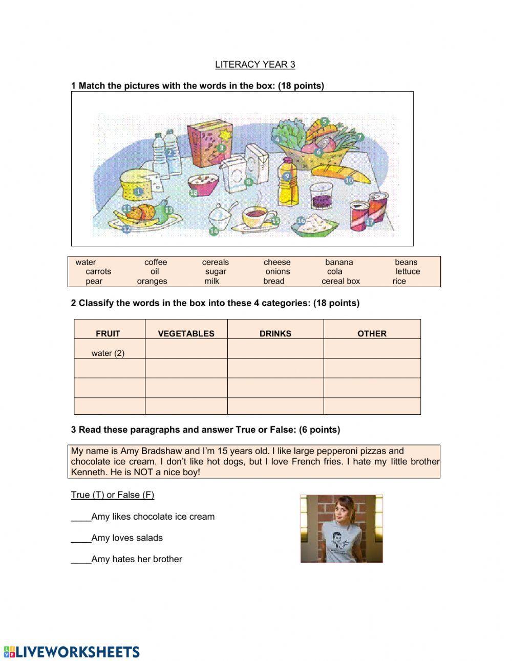 Preferences interactive worksheet | Live Worksheets