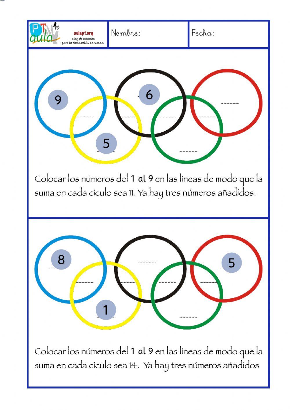 Olimpiada matemática worksheet | Live Worksheets