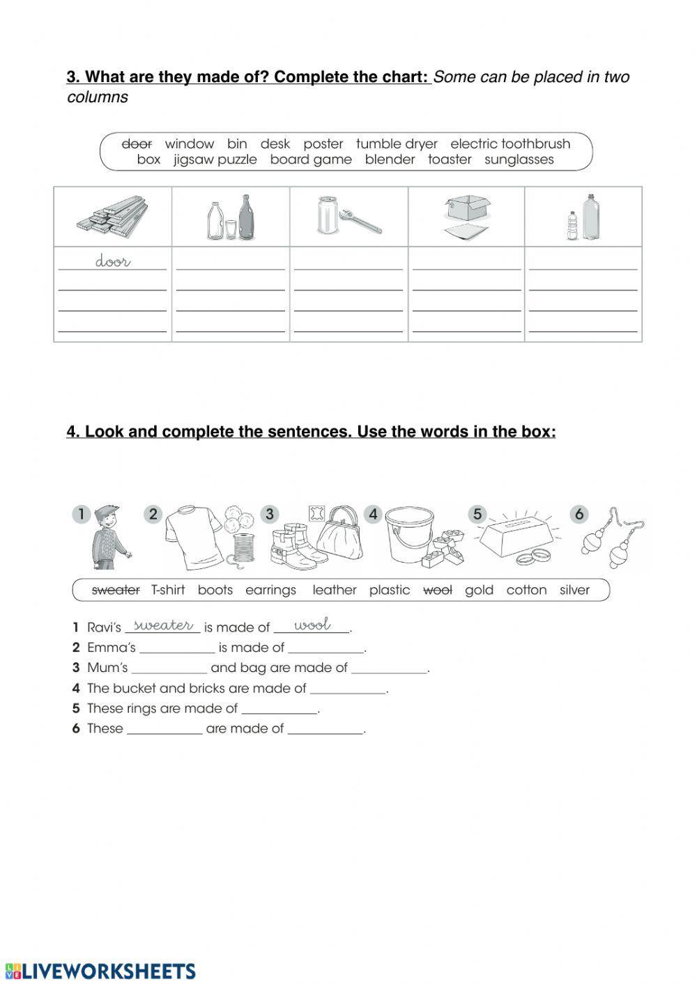 What-s it made … | Free Interactive Worksheets | 113286