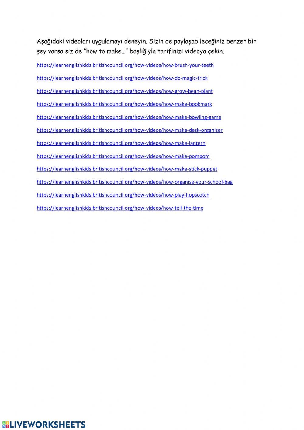 Weekly plan p7 worksheet | Live Worksheets