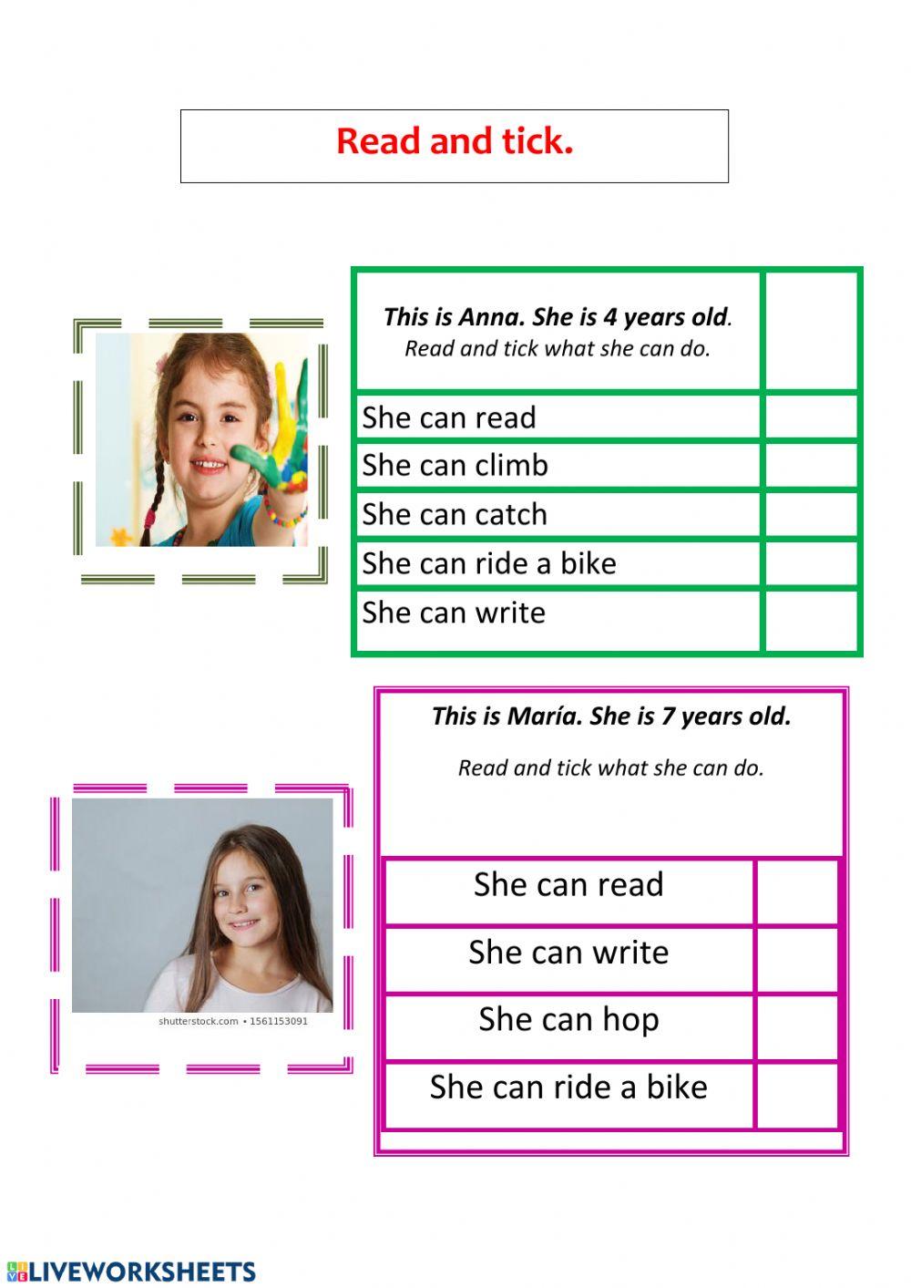 At school interactive activity for 2 | Live Worksheets