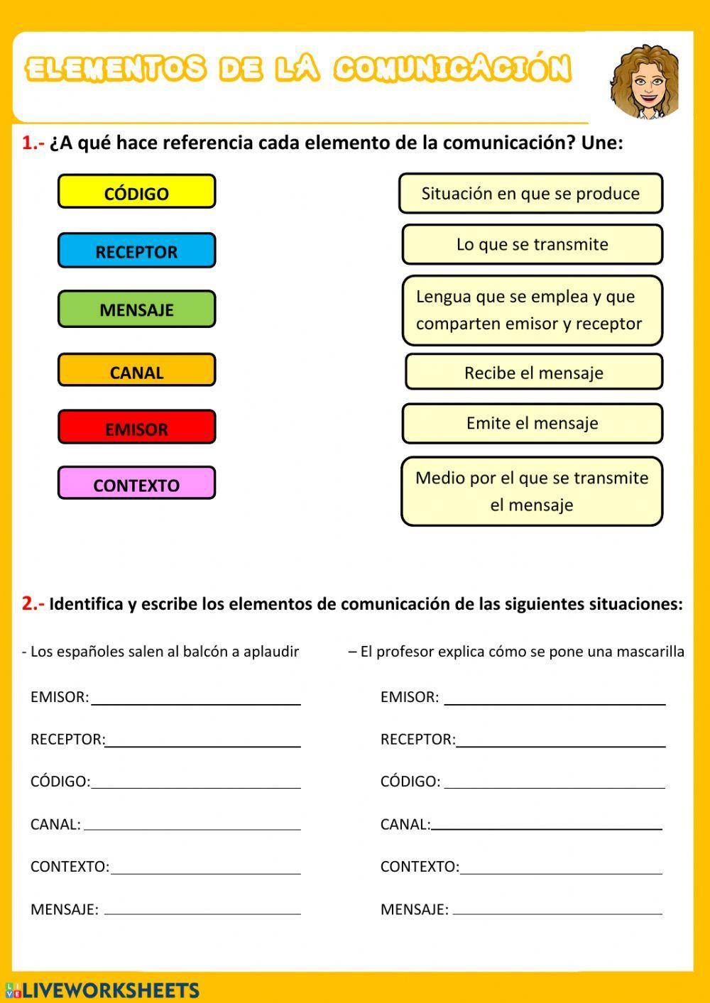 Elementos De La Comunicacion Ficha Interactiva Elementos De La ... Elementos De La Comunicacion Ficha Interactiva Elementos De La ...