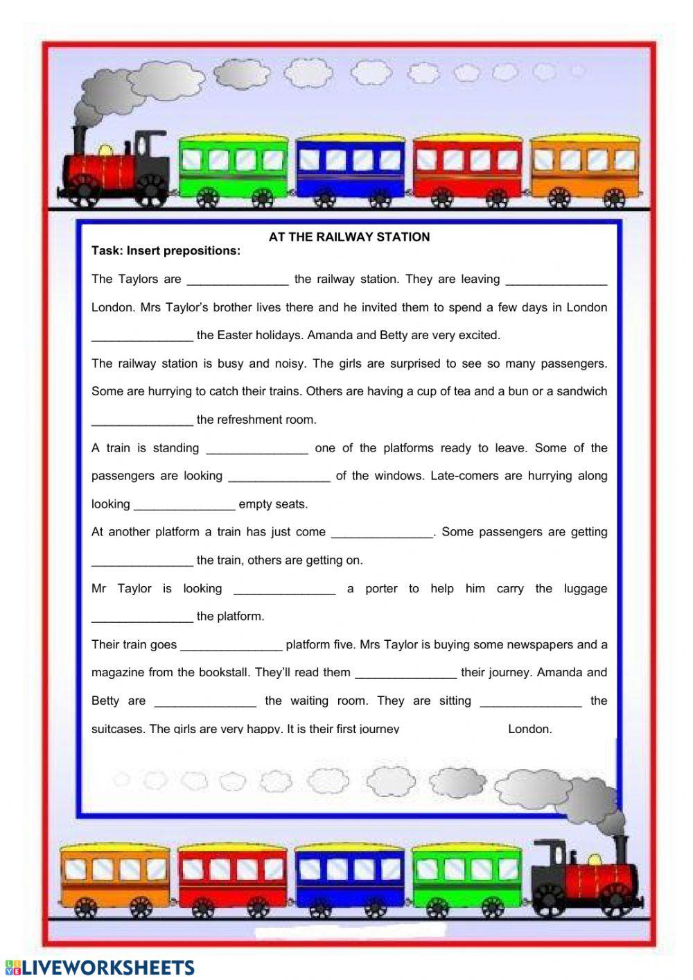 At the Railway Station activity | Live Worksheets