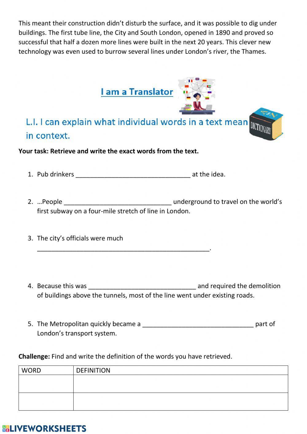 History Of London Underground 1 Interactive Worksheet Live Worksheets history-of-london-underground-1-interactive-worksheet-live-worksheets