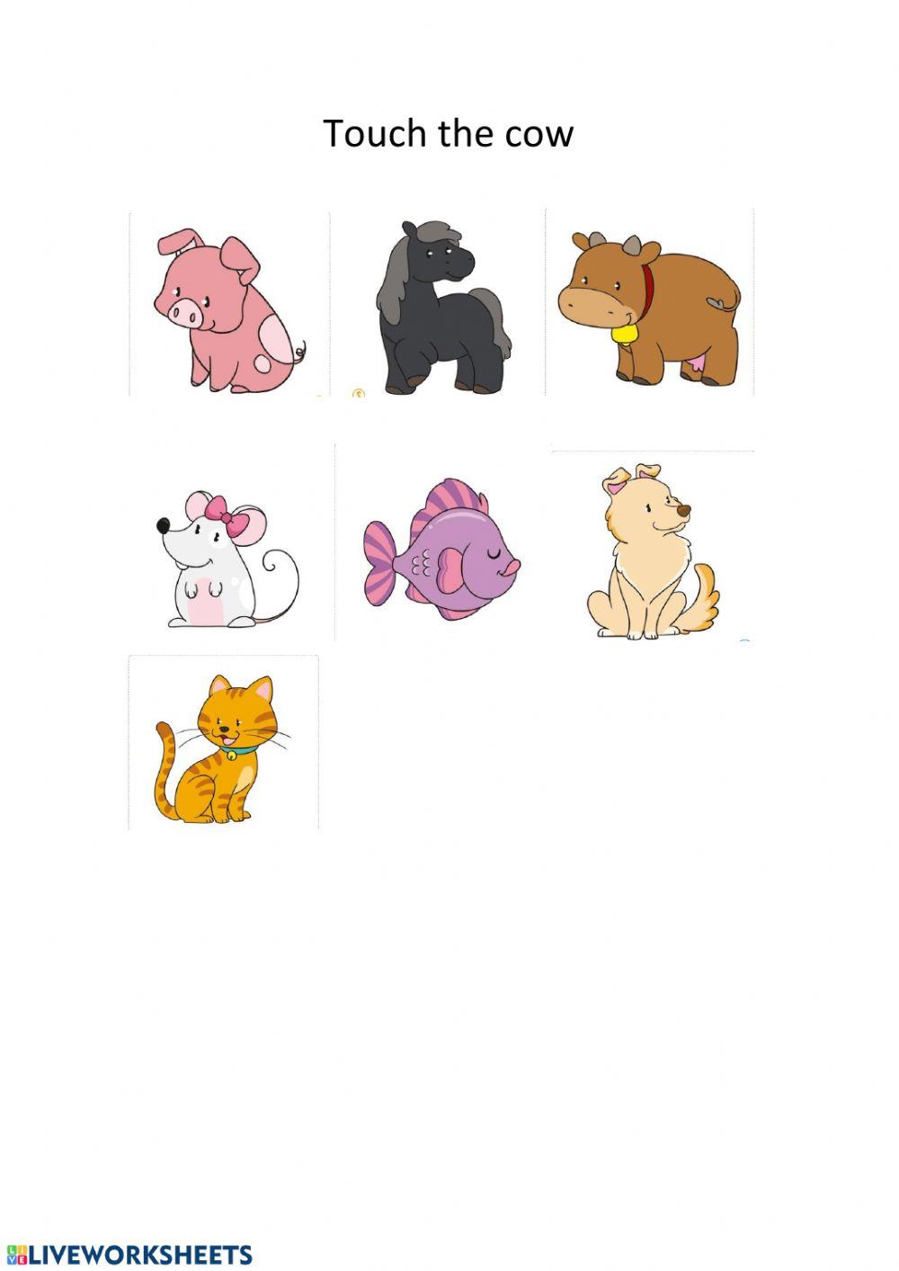 cow worksheet | Live Worksheets