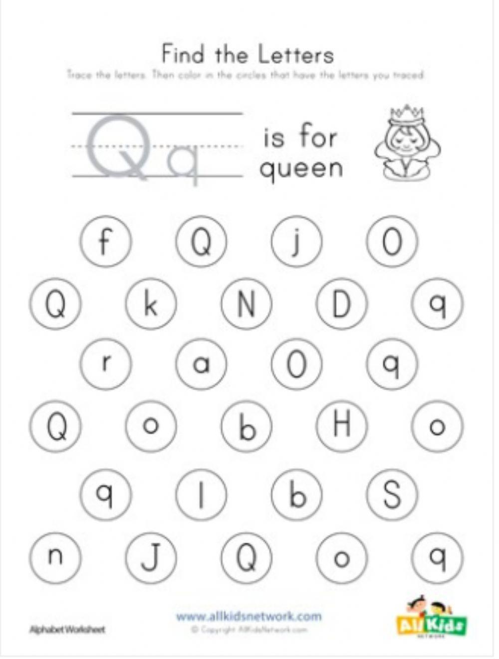 Letter Q online exercise for | Live Worksheets